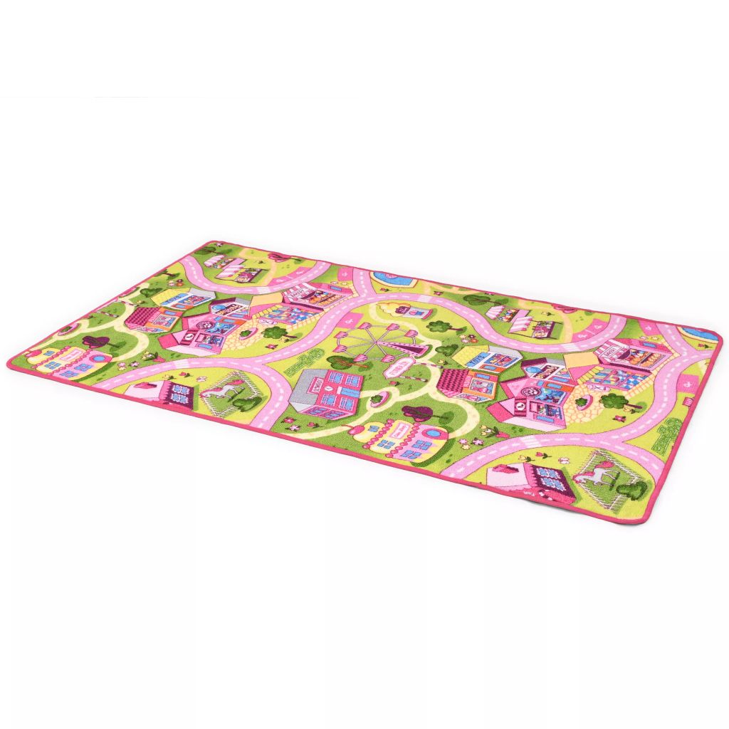 Play Mat Loop Pile 80x120 cm Sweet Town Pattern