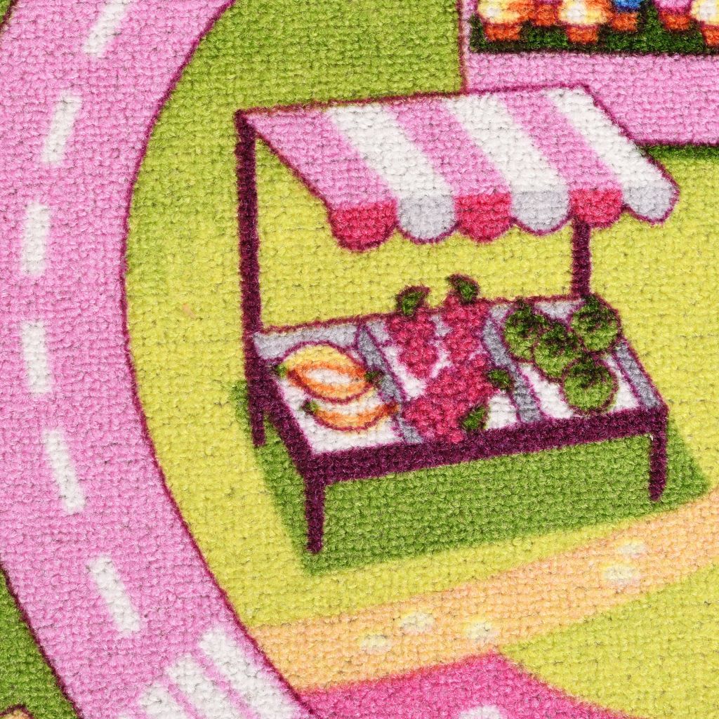 Play Mat Loop Pile 80x120 cm Sweet Town Pattern