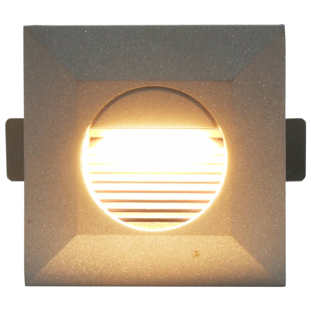 Outdoor LED Wall Lights 6 pcs 5 W Silver Square