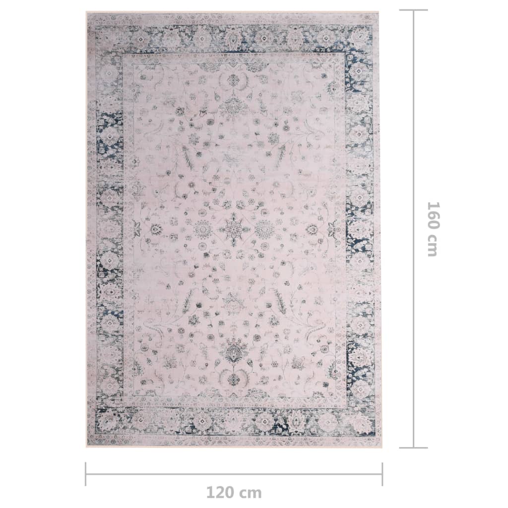 Printed Rug Multicolour 120x160 cm Fabric
