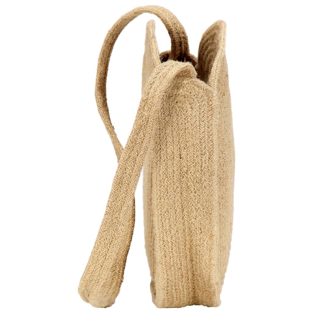 Round Shoulder Bag Natural Handmade Jute