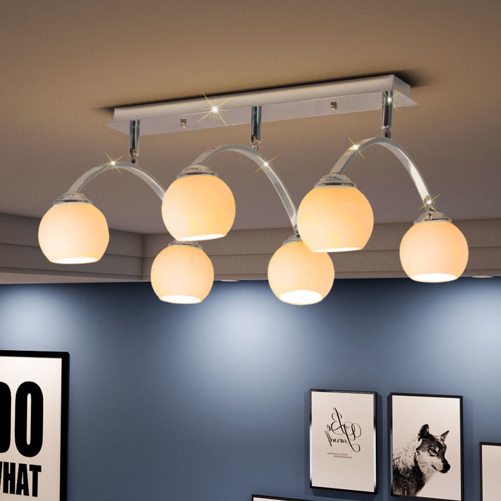 Ceiling Lamp with 6 LED Bulbs G9 240 W
