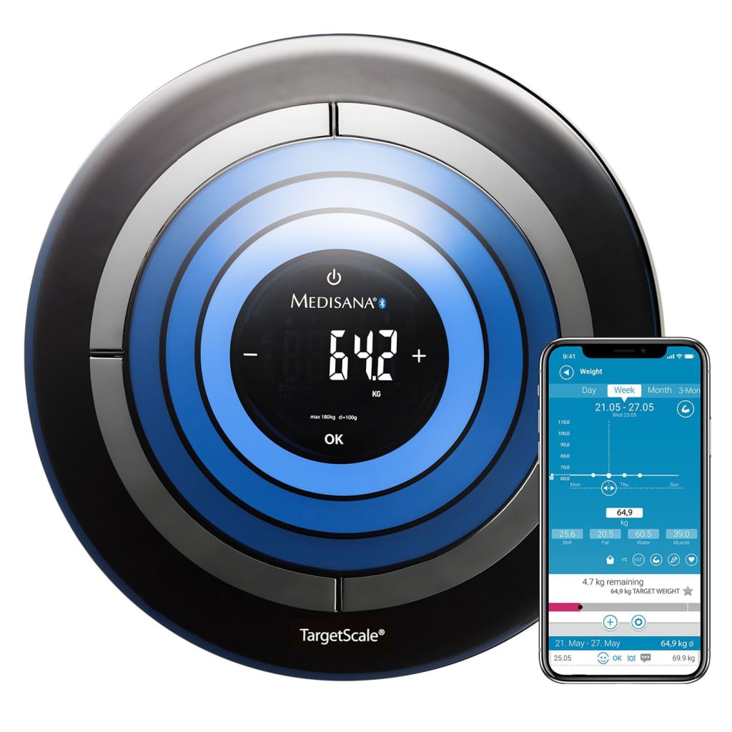 Medisana Body Analysis Scale TargetScale 3 180 kg Black and Silver