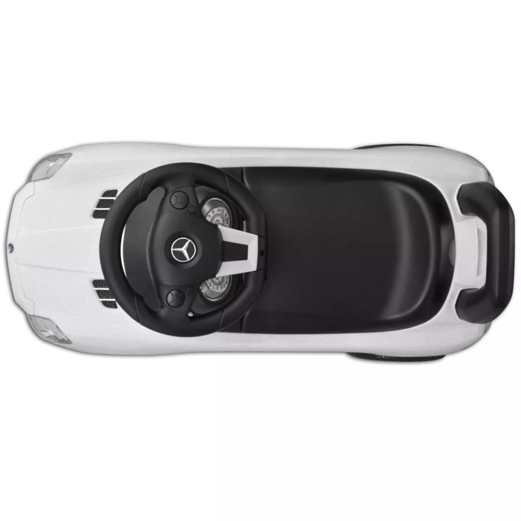 Mercedes Benz Foot-Powered Kids Car White