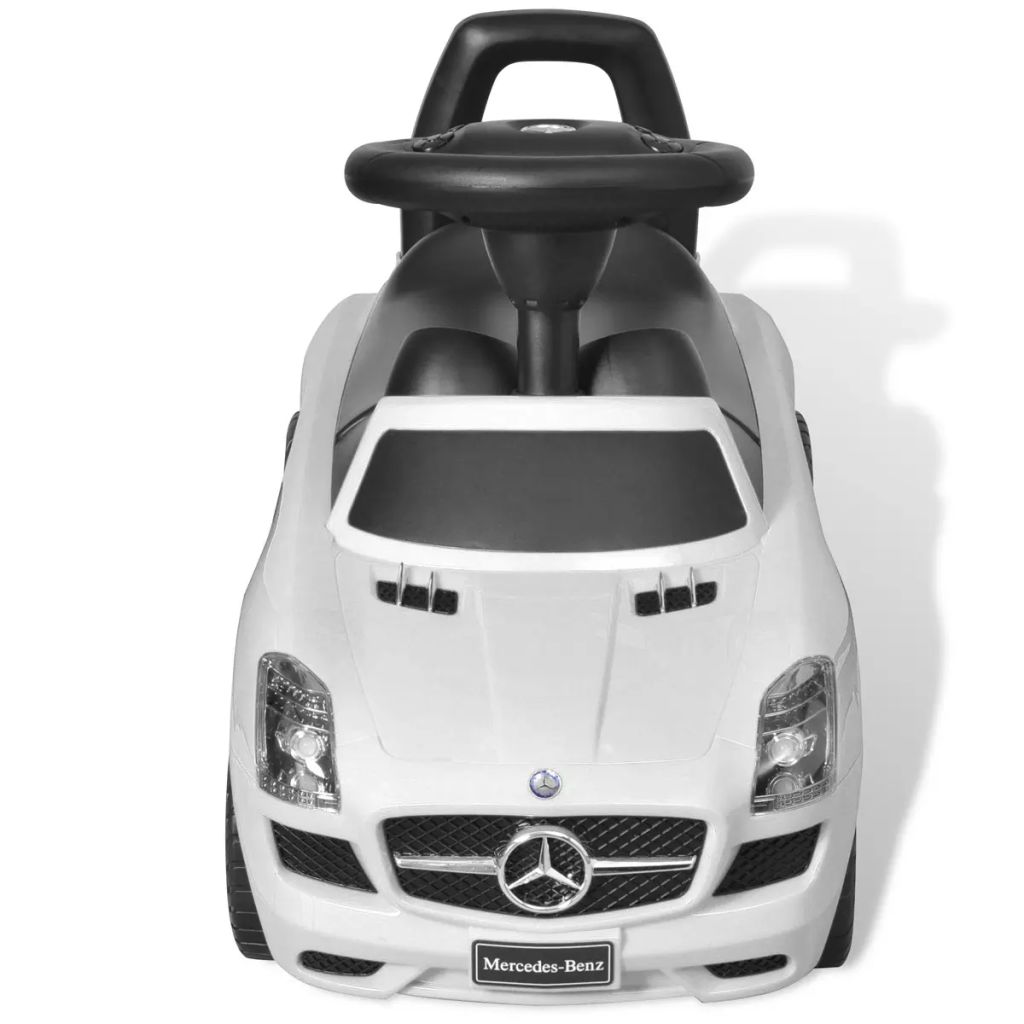Mercedes Benz Foot-Powered Kids Car White