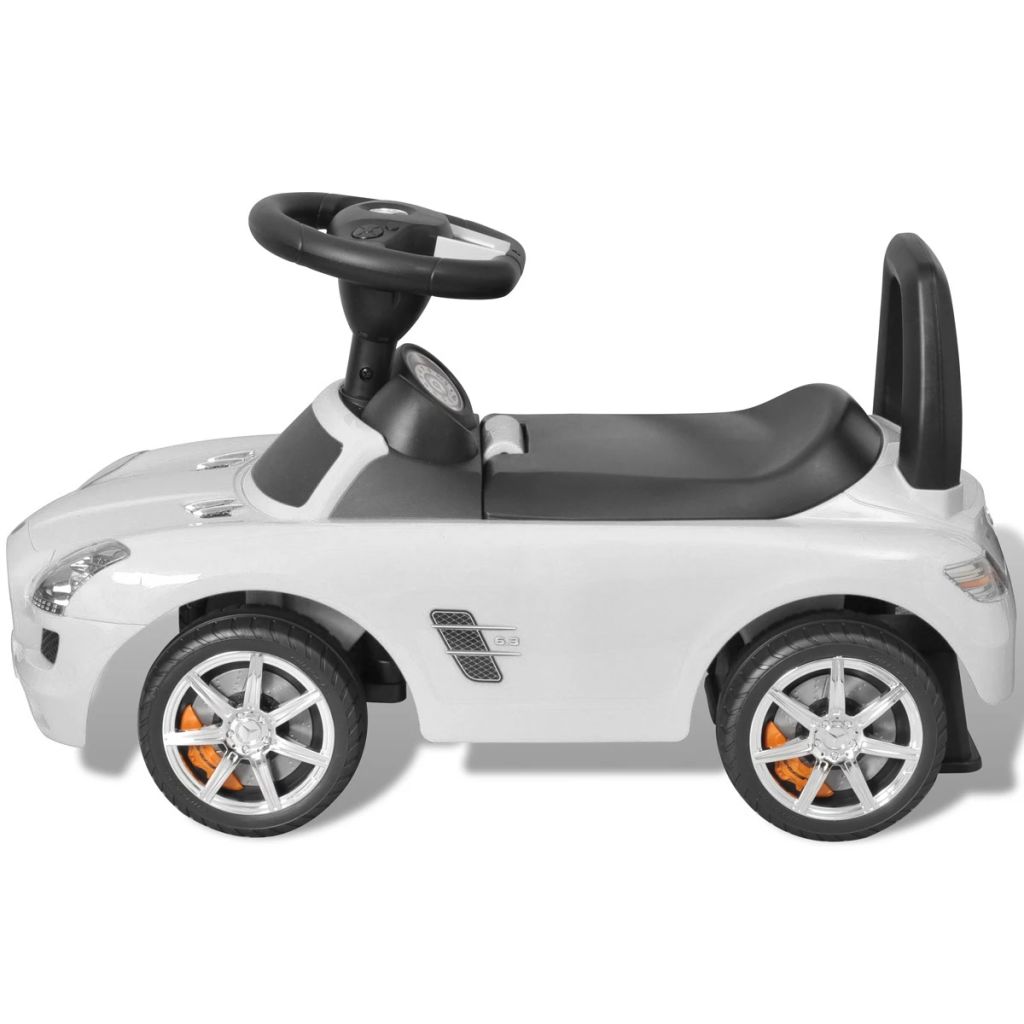 Mercedes Benz Foot-Powered Kids Car White