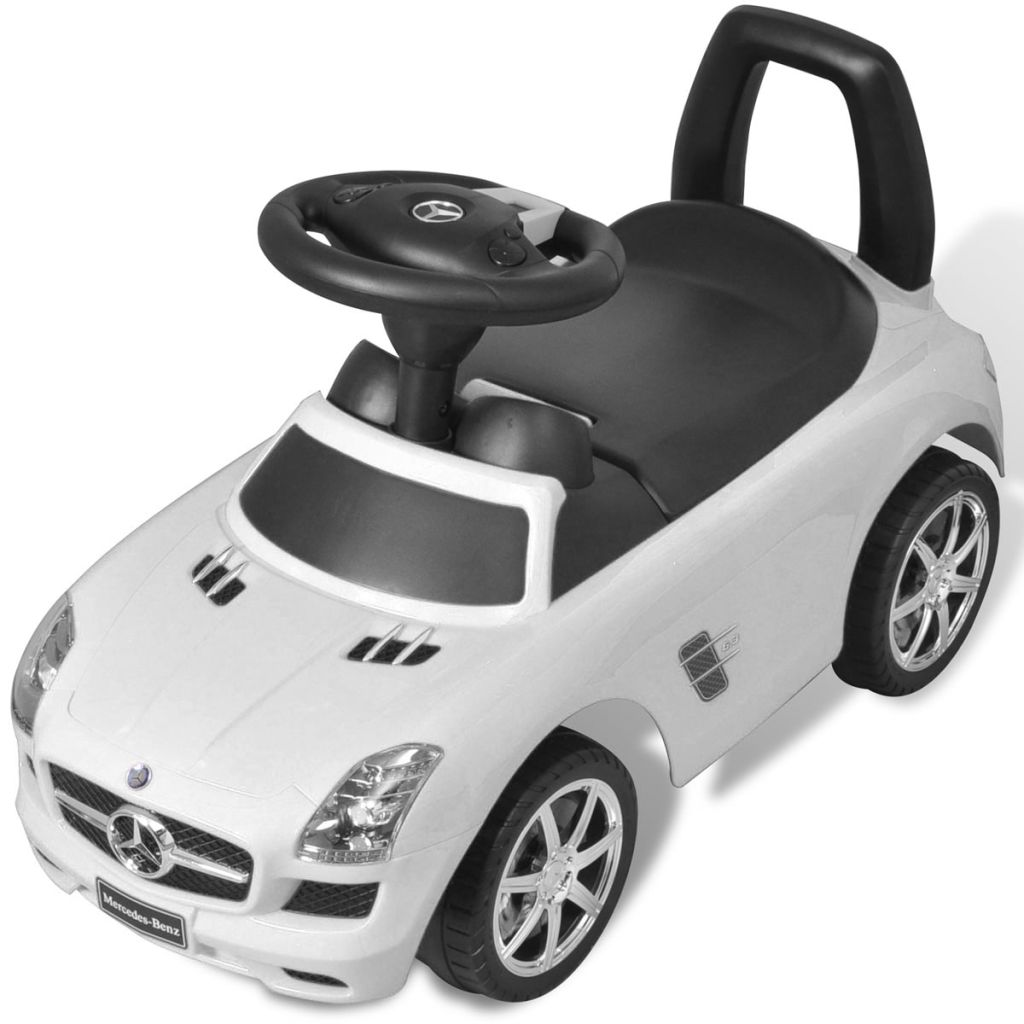 Mercedes Benz Foot-Powered Kids Car White