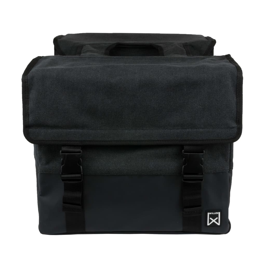 Willex Newspaper Bag Canvas 57 L Black and Matt Black