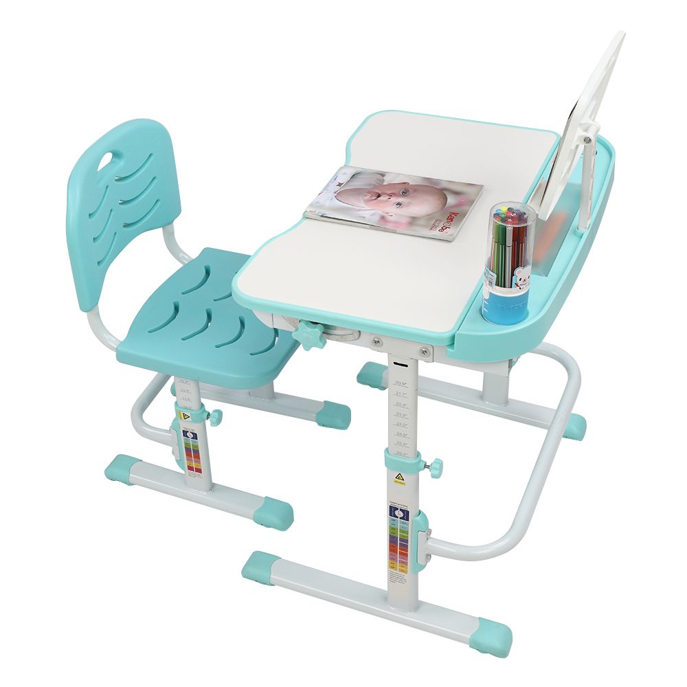 70CM Kids Study Desk and Chair Set Blue