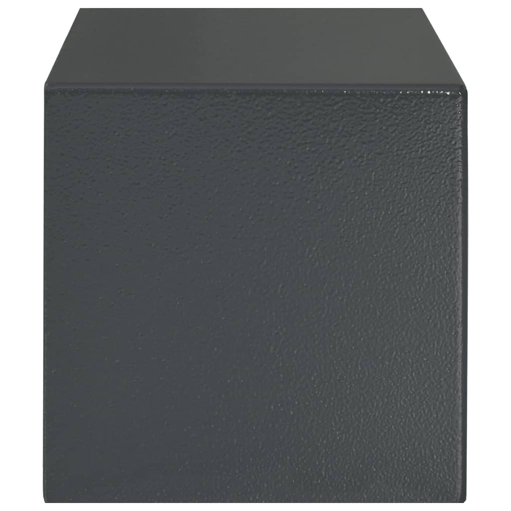 Digital Safe with Fingerprint Dark Grey 31x20x20 cm
