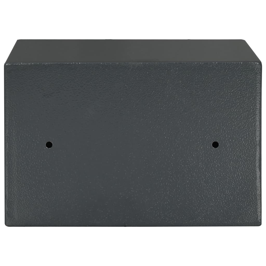 Digital Safe with Fingerprint Dark Grey 31x20x20 cm