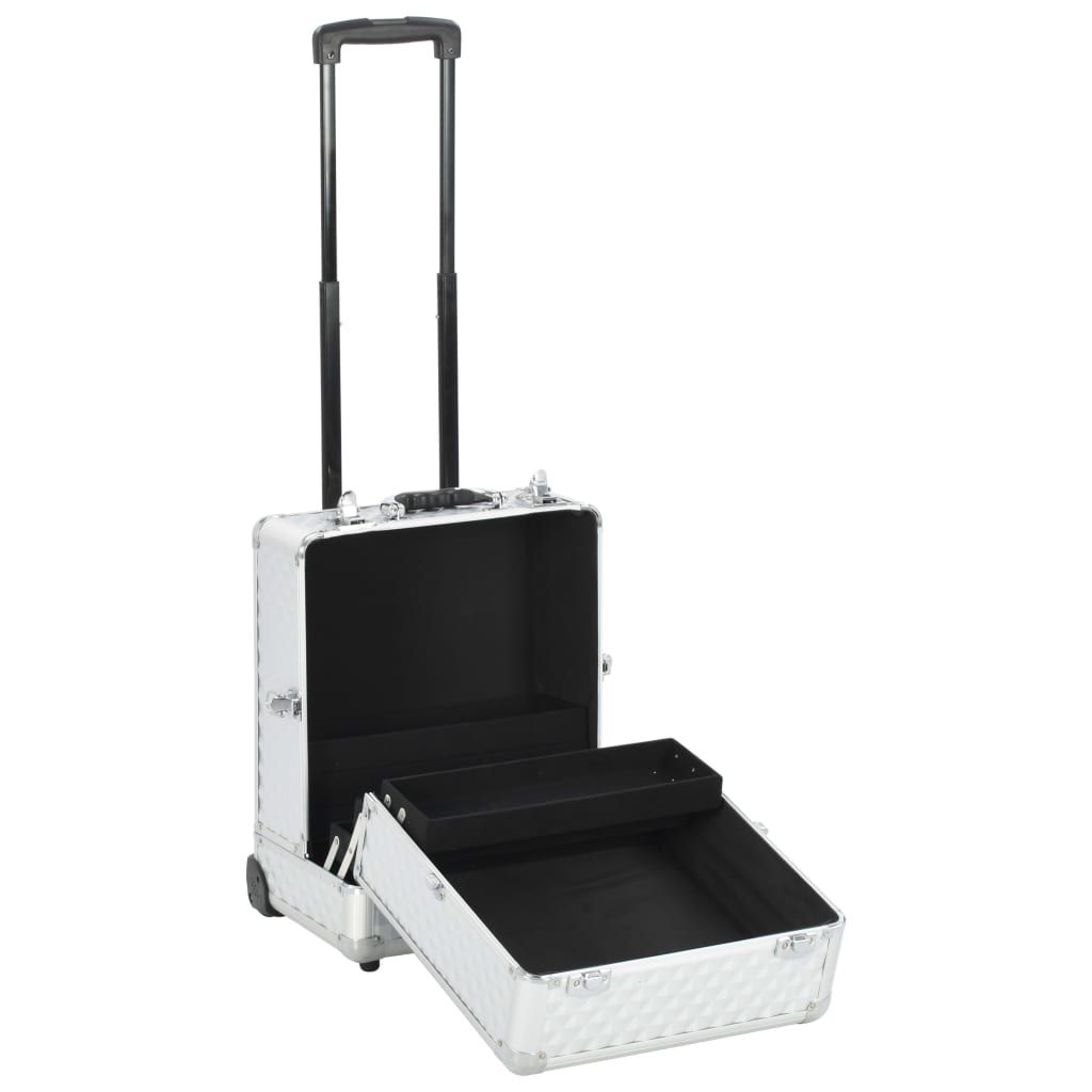 Make-up Trolley 35x29x45 cm Silver Aluminium