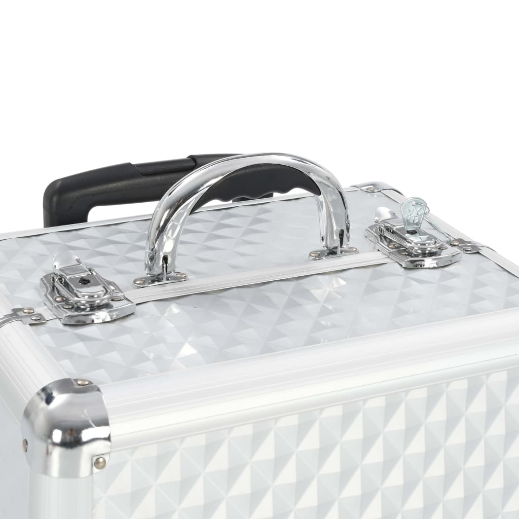 Make-up Trolley 35x29x45 cm Silver Aluminium