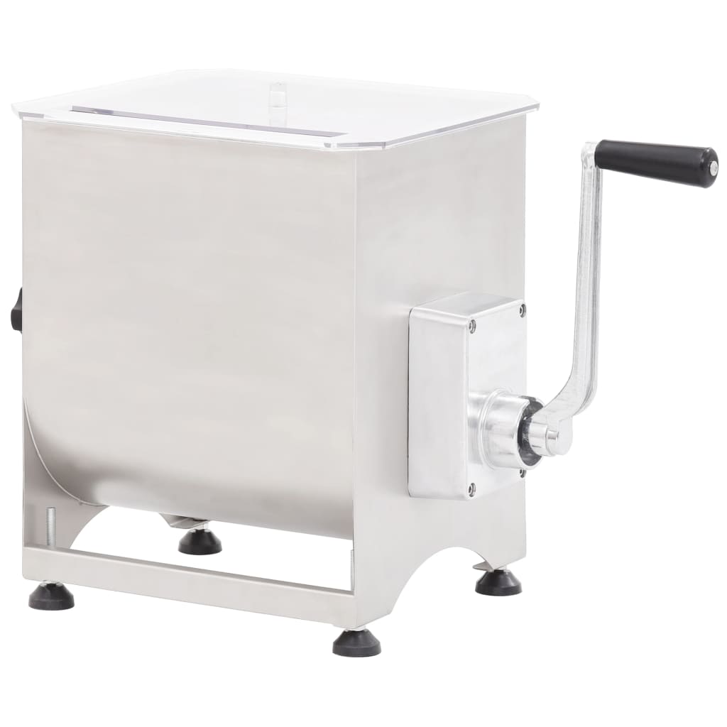 Meat Mixer with Gear Box 44 L Silver Stainless Steel