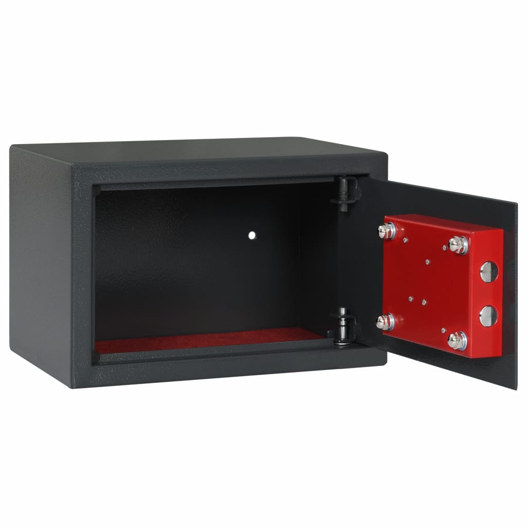 Mechanical Safe Dark Grey 31x20x20 cm Steel