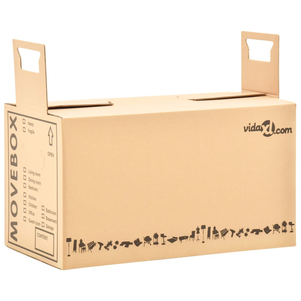 Moving Boxes Carton XXL 100 pcs 60x33x34 cm