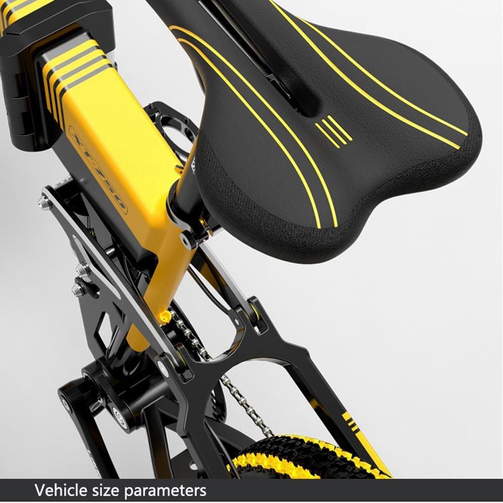 LANKELEISI XT750 Elite Edition Folding Electric Bike Black Yellow