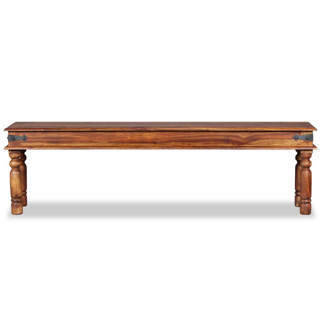 Castle Bench Solid Sheesham Wood 160x35x45 cm