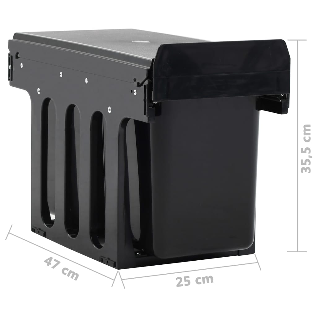 Kitchen Cupboard Pull-out Recycled Dustbin Soft-Close 20 L