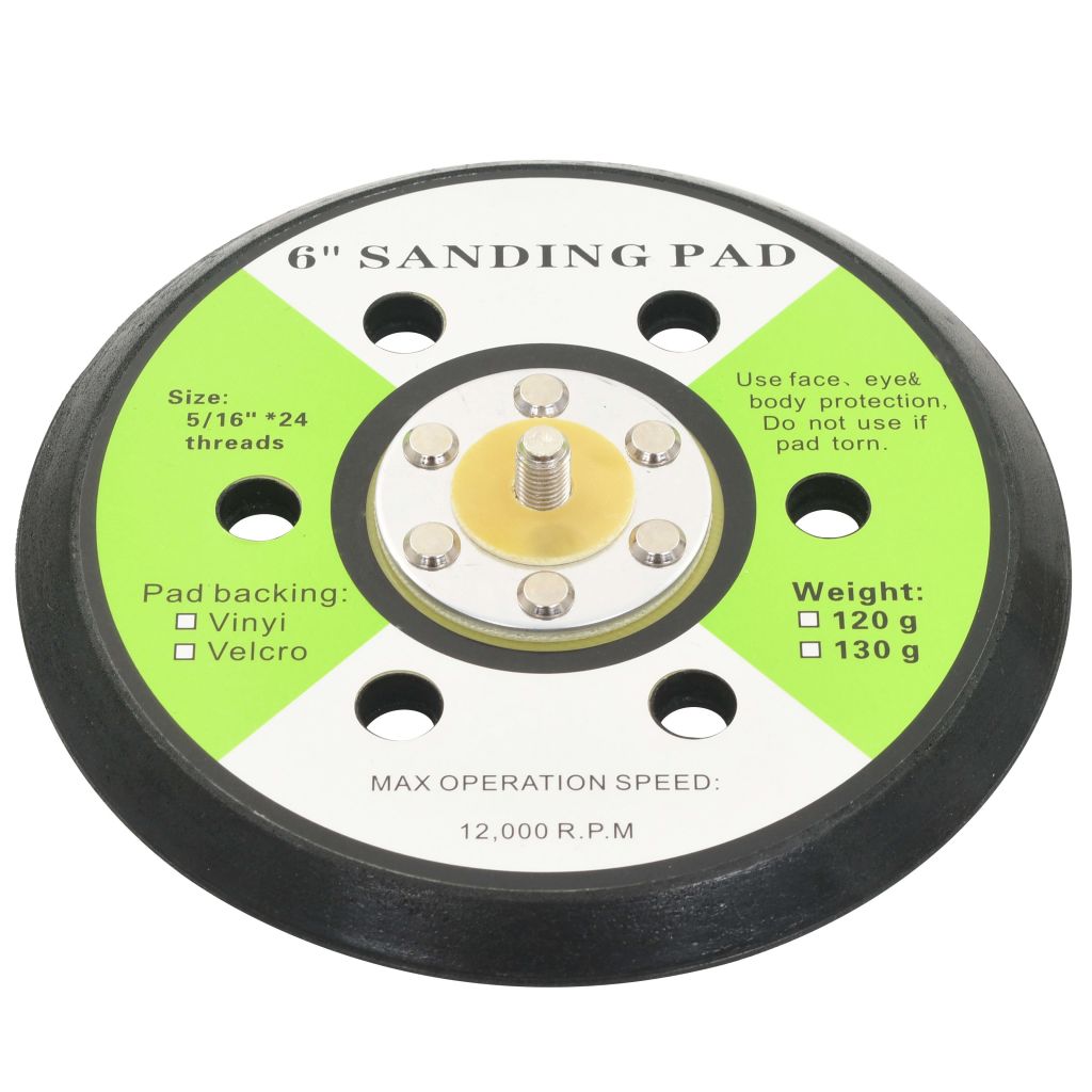 Sanding Pads with 6 Holes 3 pcs 15 cm