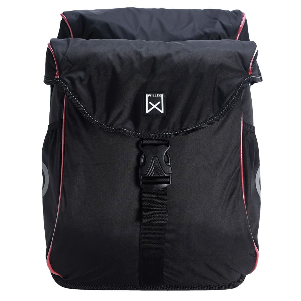 Willex Bicycle Panniers 300 Flexi 24 L Black and Red