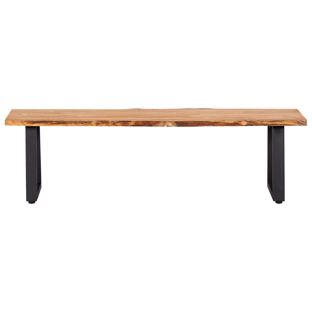 Bench 160 cm Natural Solid Oak Wood