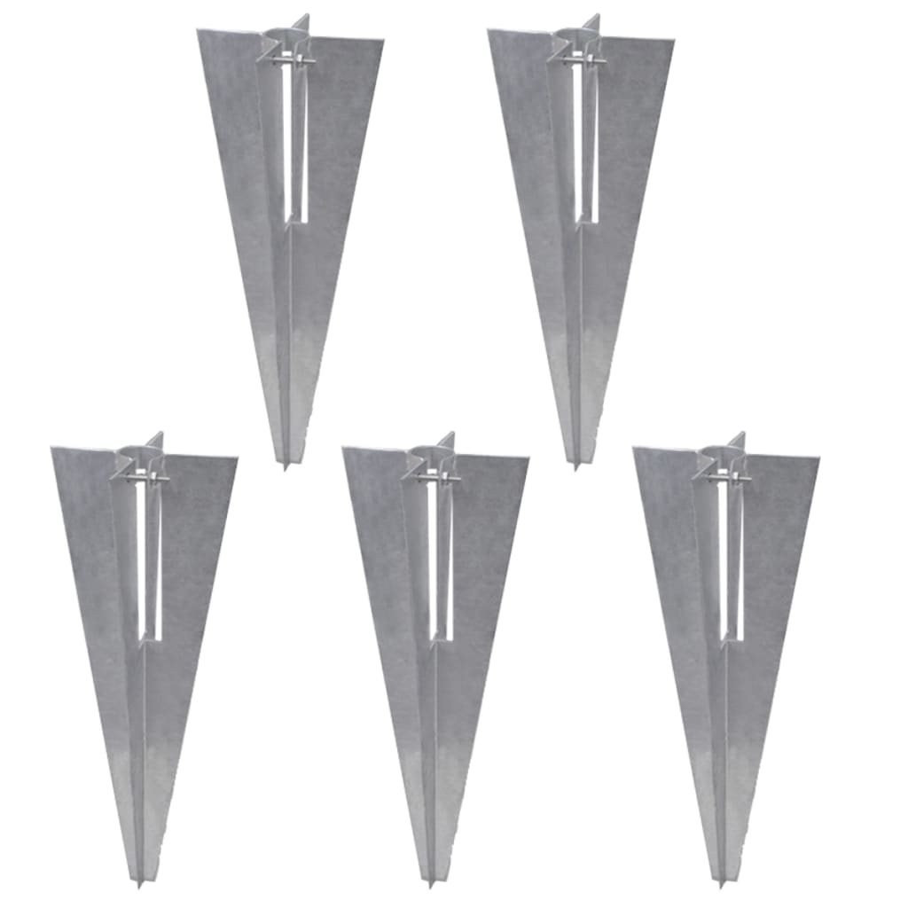 Chain Link Fence with Spike Anchors 0,8x15 m Grey