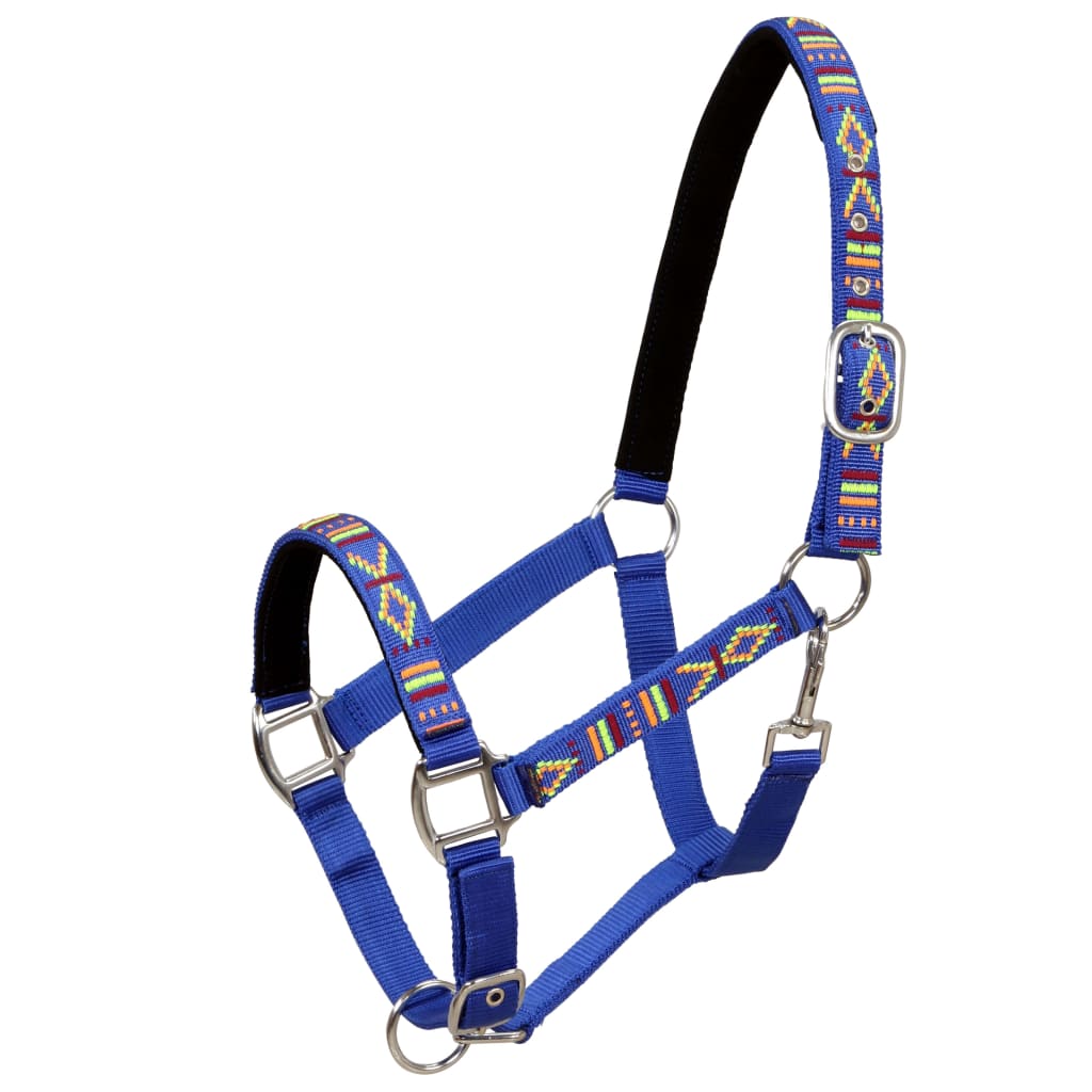 Head Collars 2 pcs for Horse Nylon Size Full Blue
