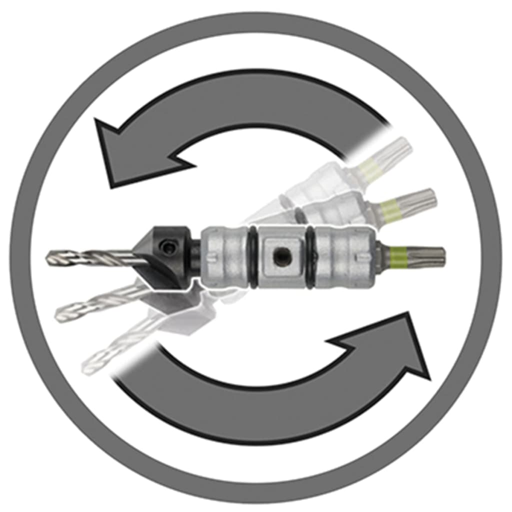 wolfcraft 5 Piece Flip Bit Starter Set