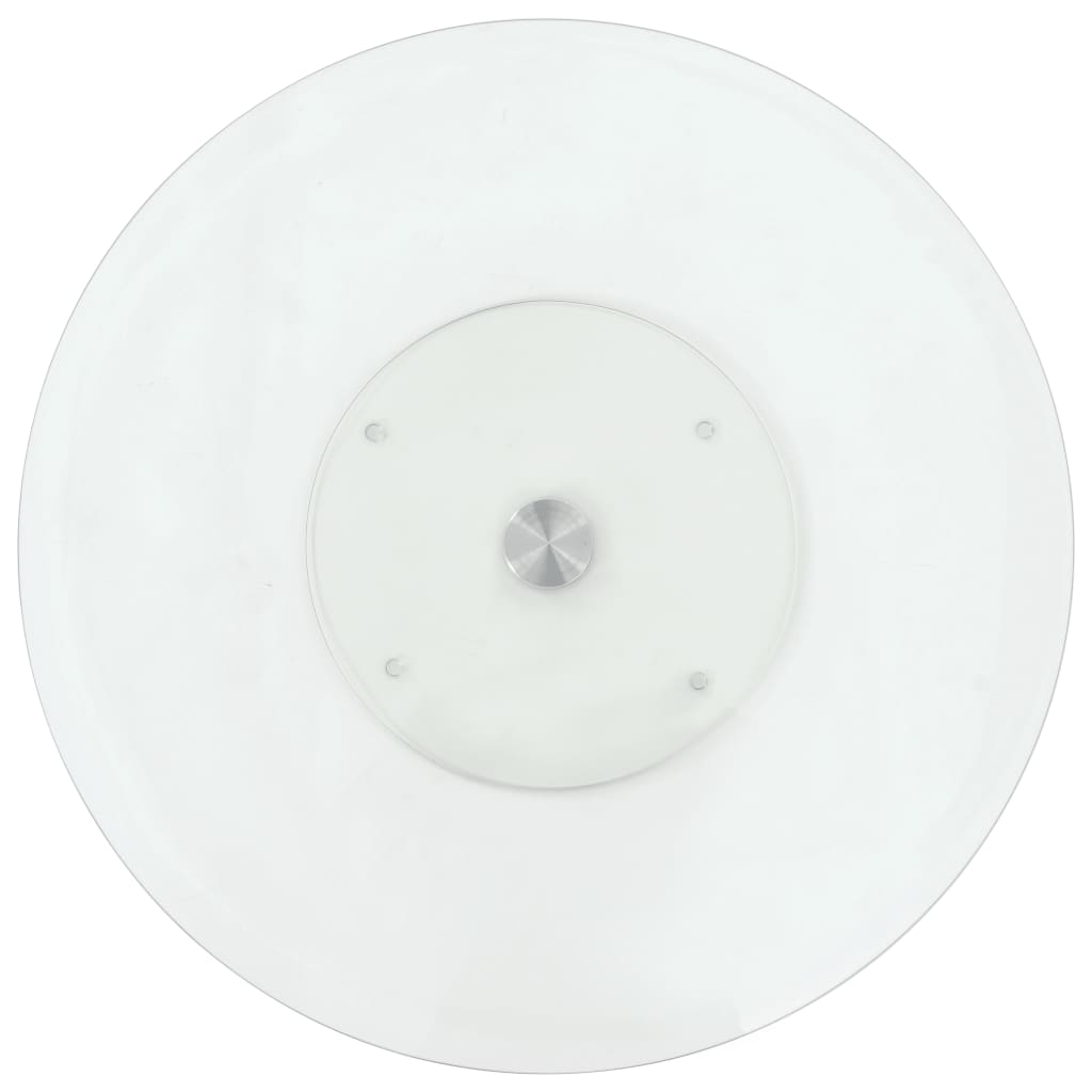 Rotating Serving Plate Transparent 60 cm Tempered Glass