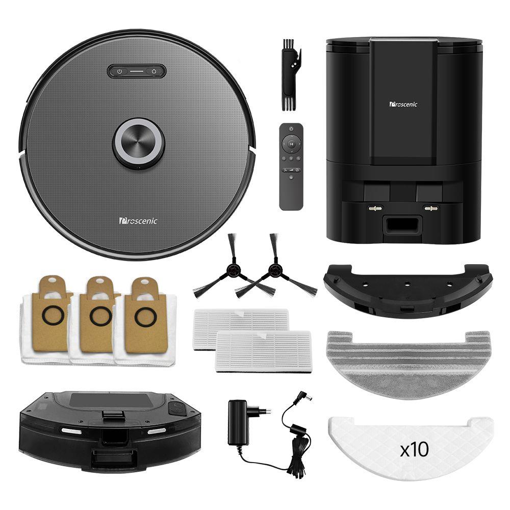 Proscenic M8 Pro Smart Robot Vacuum Cleaner + Dust Collector Black