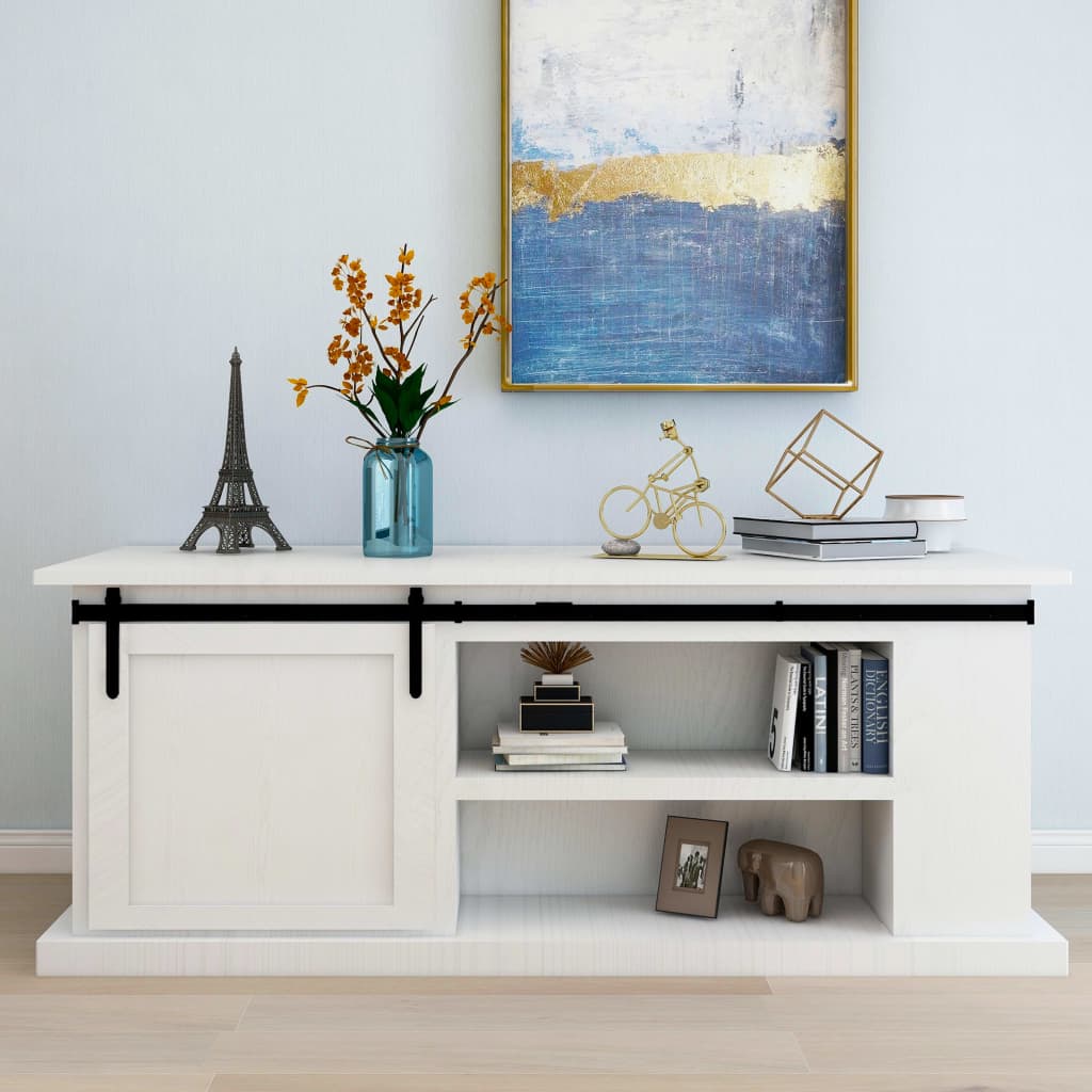 Mini Sliding Barn Door Kit Carbon Steel 183 cm