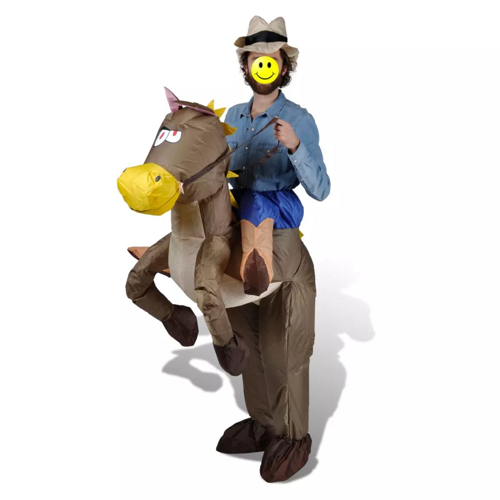 Inflatable Cowboy and Horse Costume