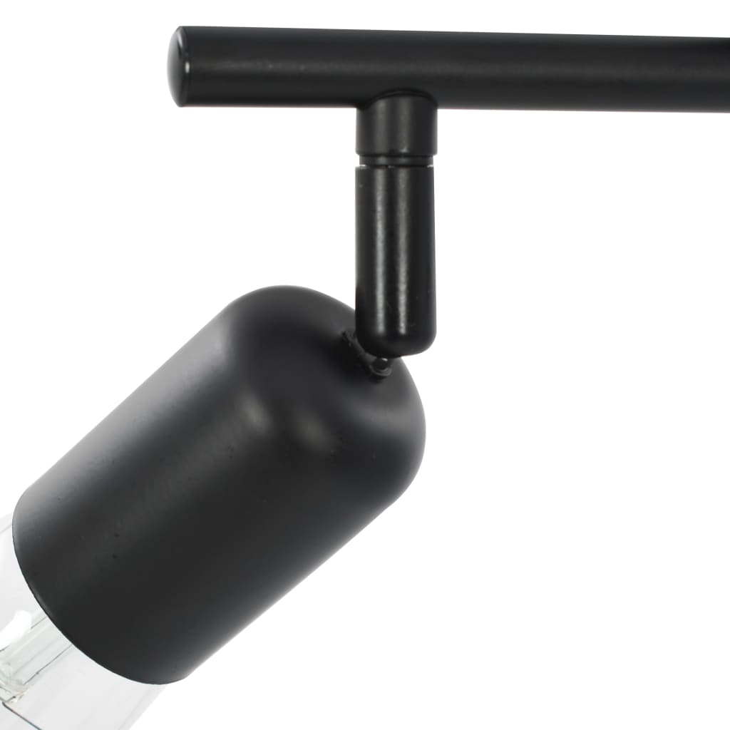 2-Way Spot Light with Filament Bulbs 2 W Black E27