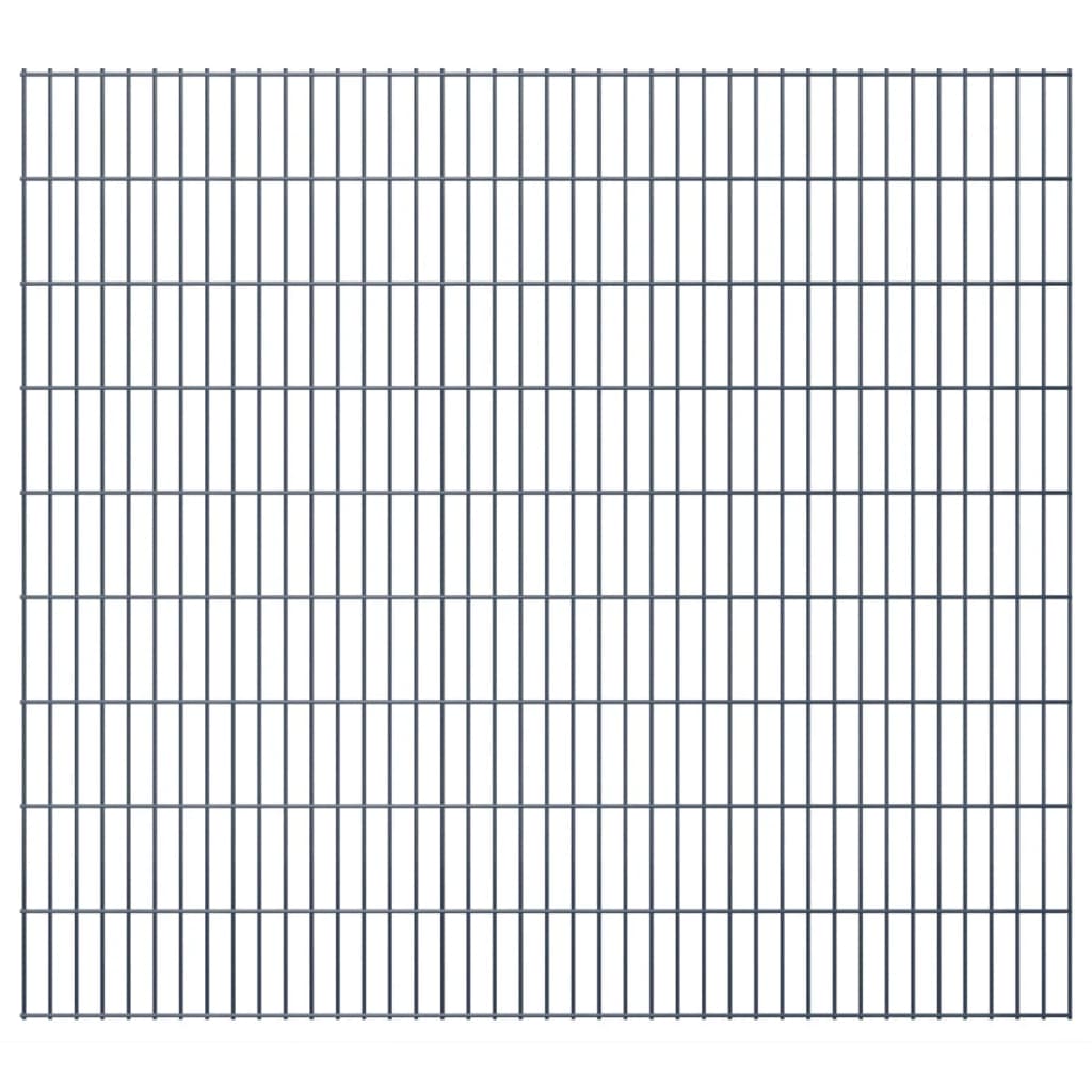 2D Garden Fence Panel 2.008x1.83 m Grey