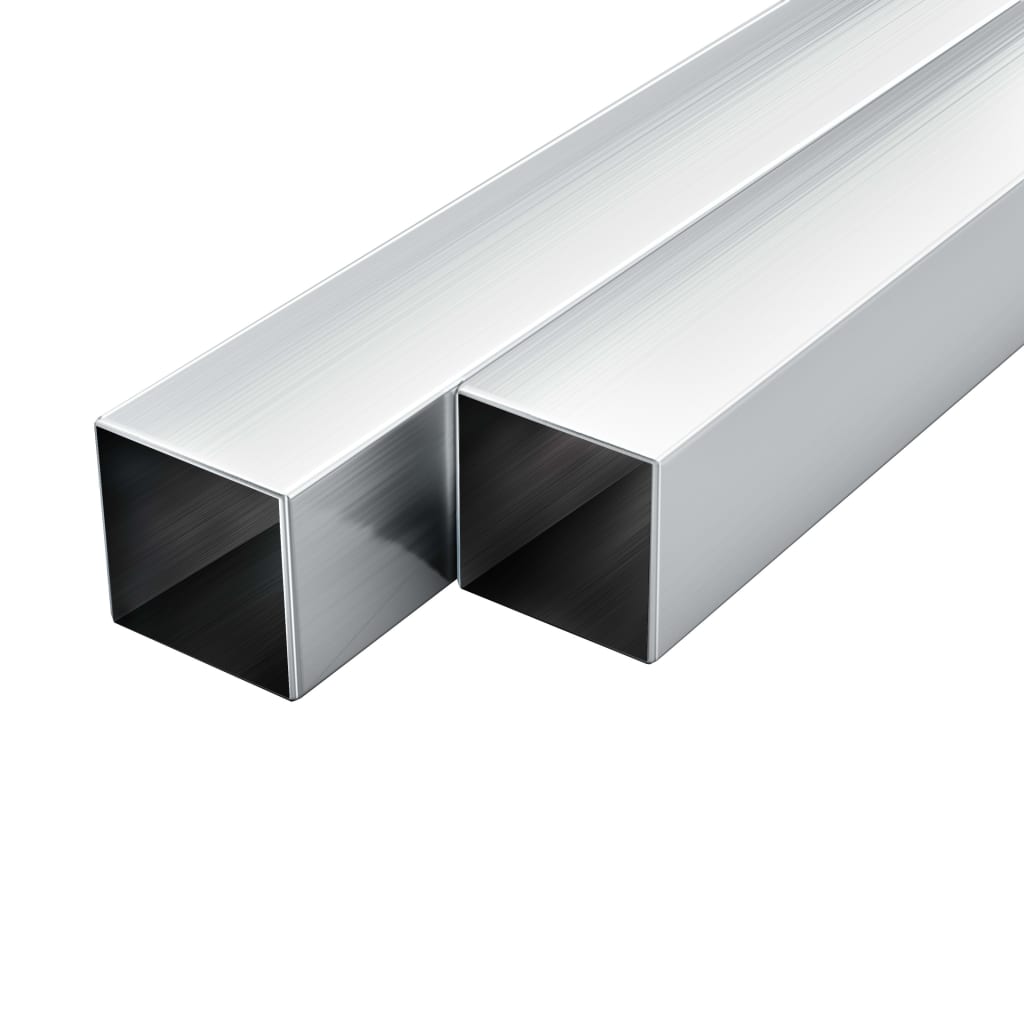 6 pcs Aluminium Tubes Square Box Section 1m 40x40x2mm