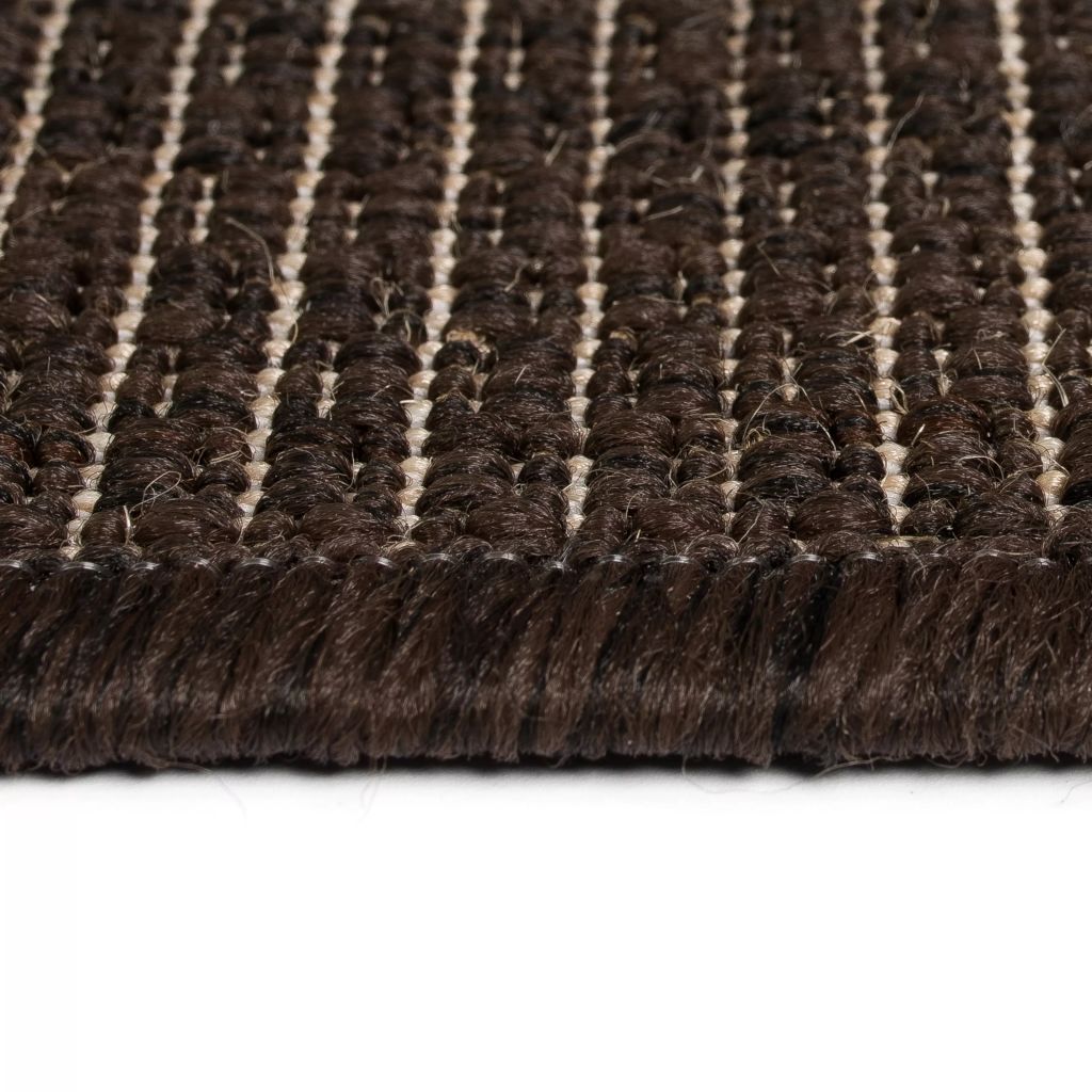 Area Rug Sisal Look Indoor/Outdoor 120x170 cm Brown