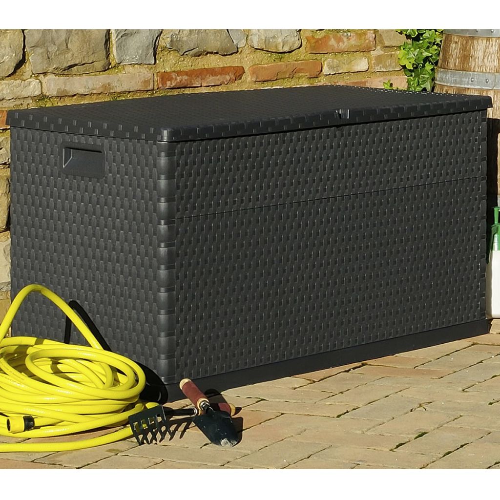 Garden Storage Box Anthracite 120x56x63 cm