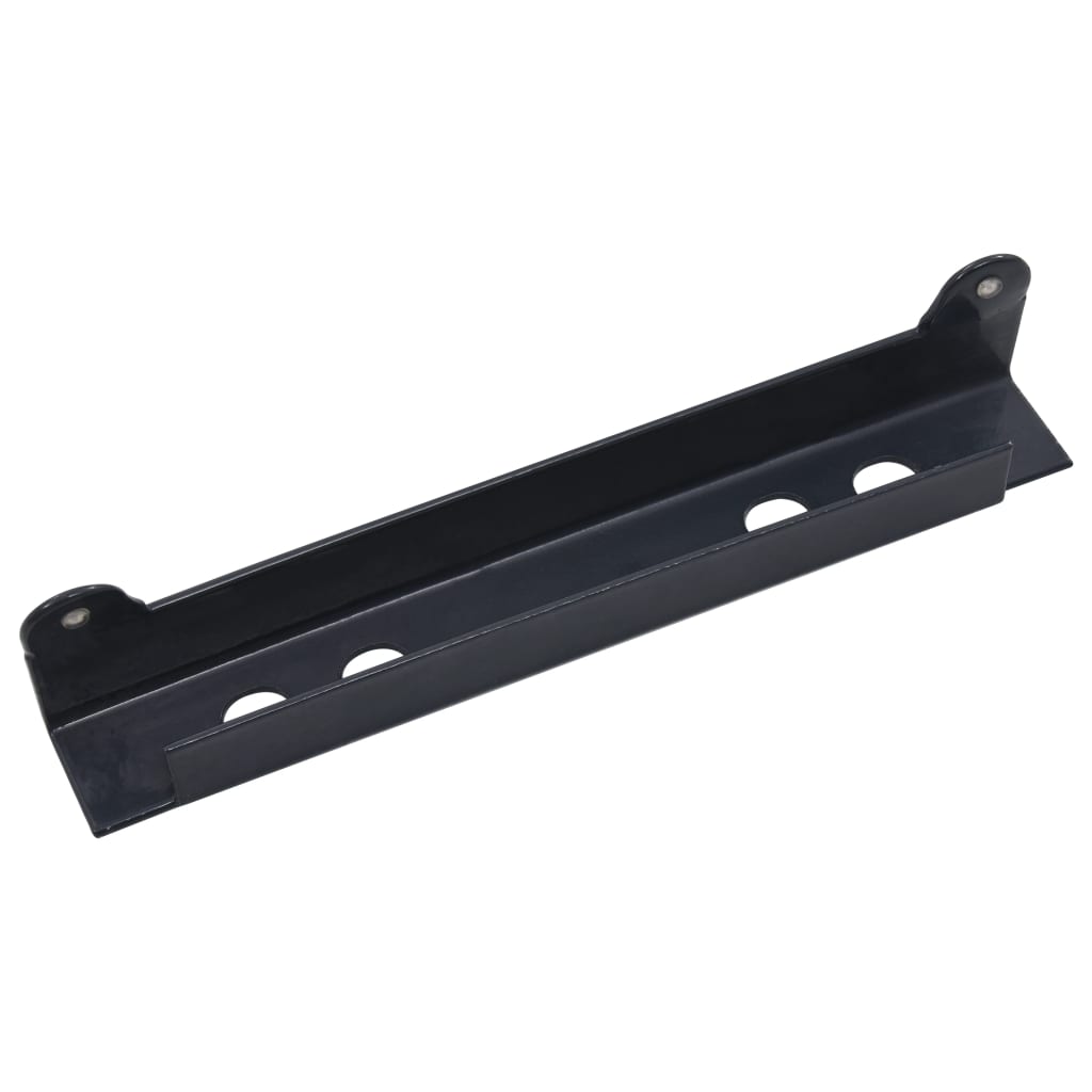Gate Stop Angle Strike Plate Anthracite 310x40x37 mm