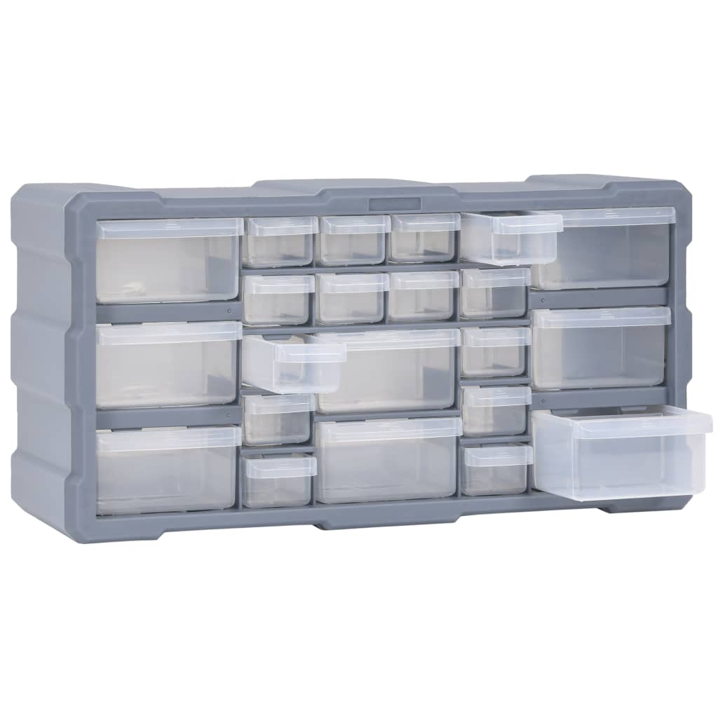 Multi-drawer Organiser with 22 Drawers 49x16x25.5 cm