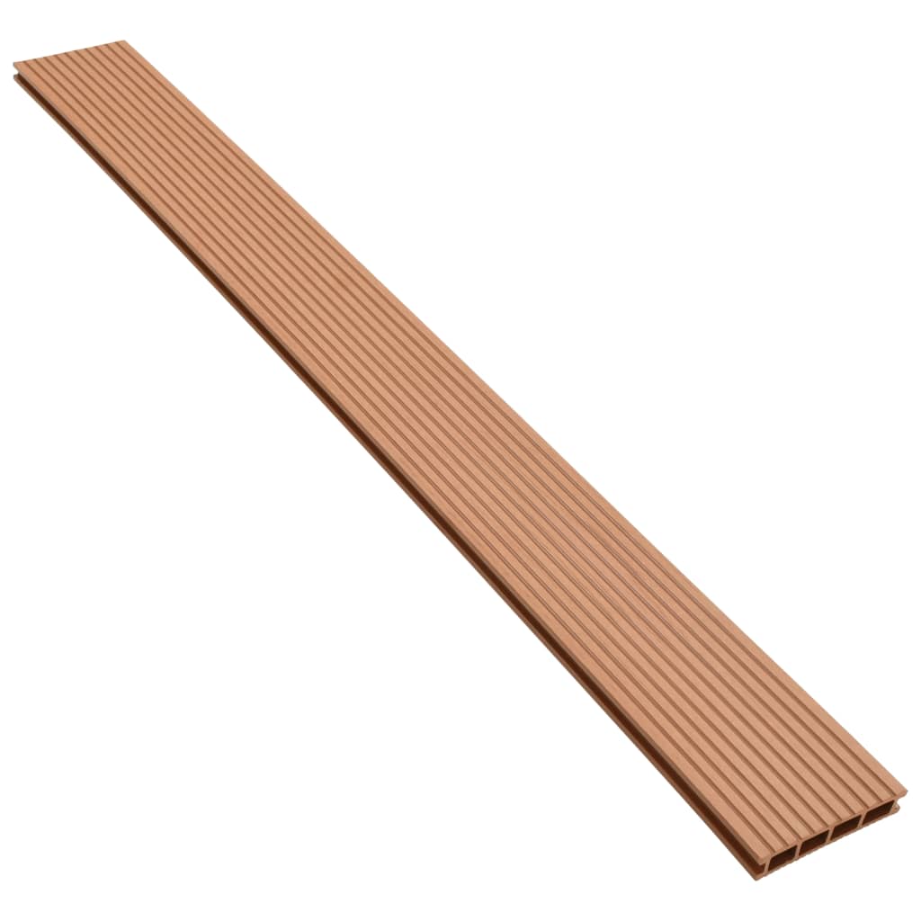 WPC Decking Boards with Accessories 26 m² 2.2 m Brown