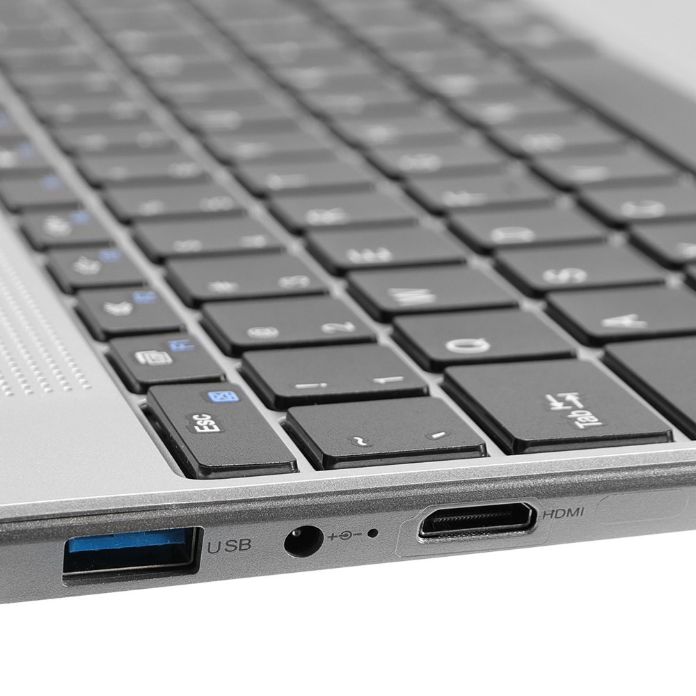 DERE X156 Laptop 15.6 Inch Intel Celeron J4125 8GB 512GB Silver