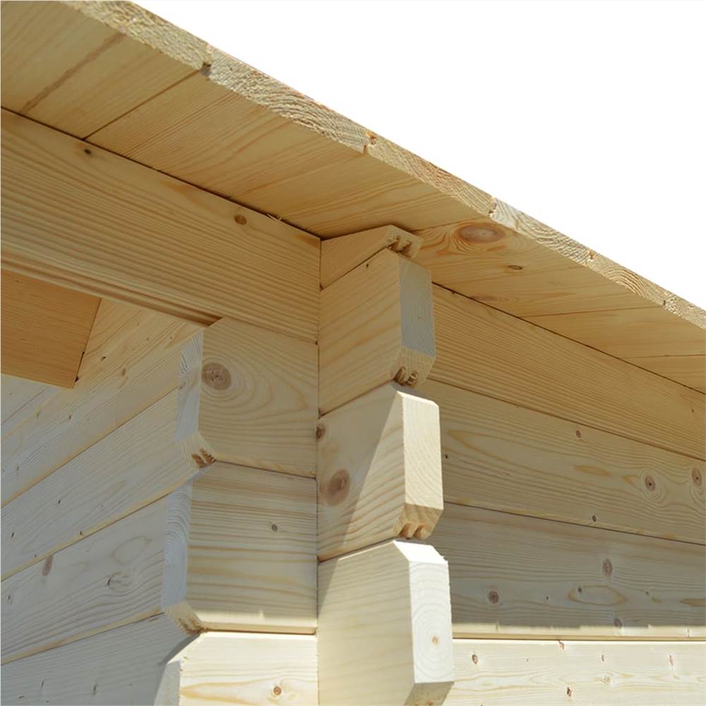 34 mm 4x4 m Garden House Shed Log Timber Cabin Solid Wood