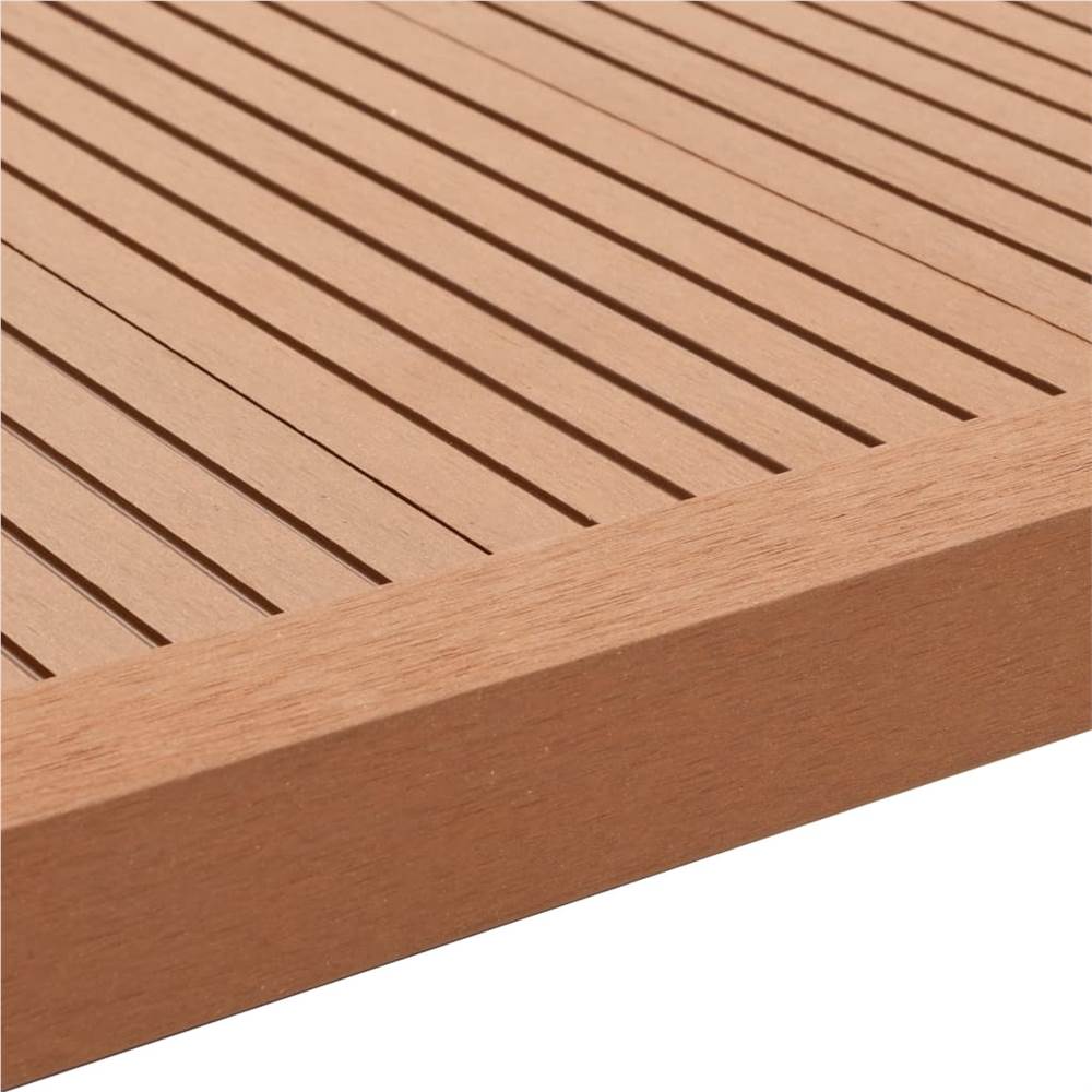 5 pcs Decking Angle Trims WPC 170 cm Light Brown