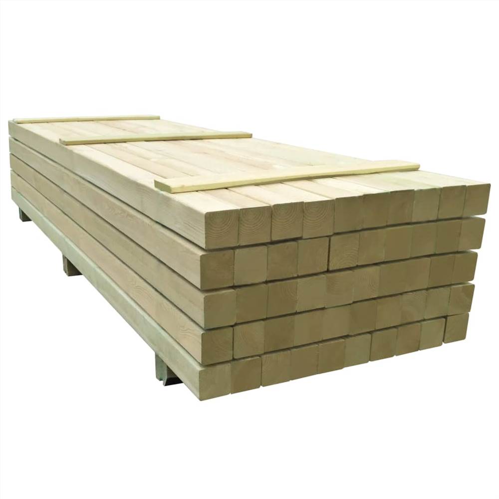 50 pcs Fence Posts Impregnated Pinewood 9x9x240 cm