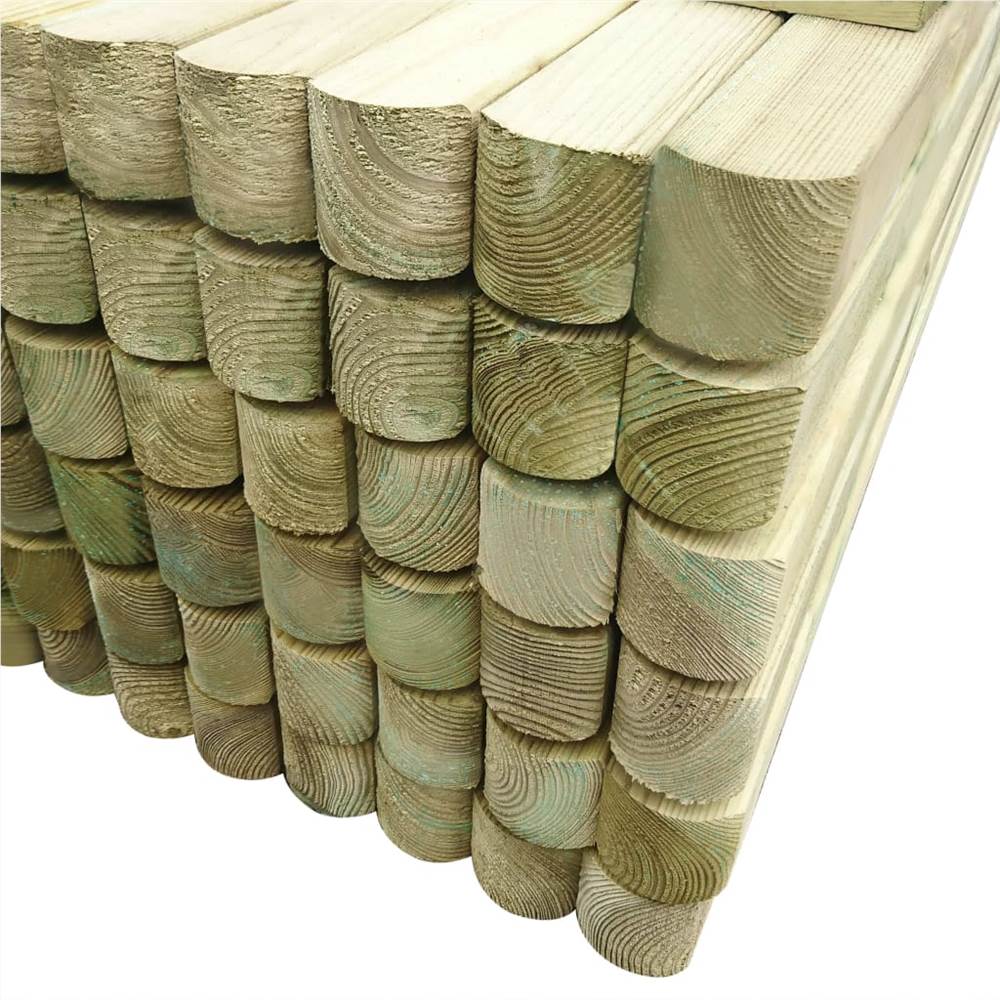 96 pcs Fence Posts Impregnated Pinewood 6x6x240 cm
