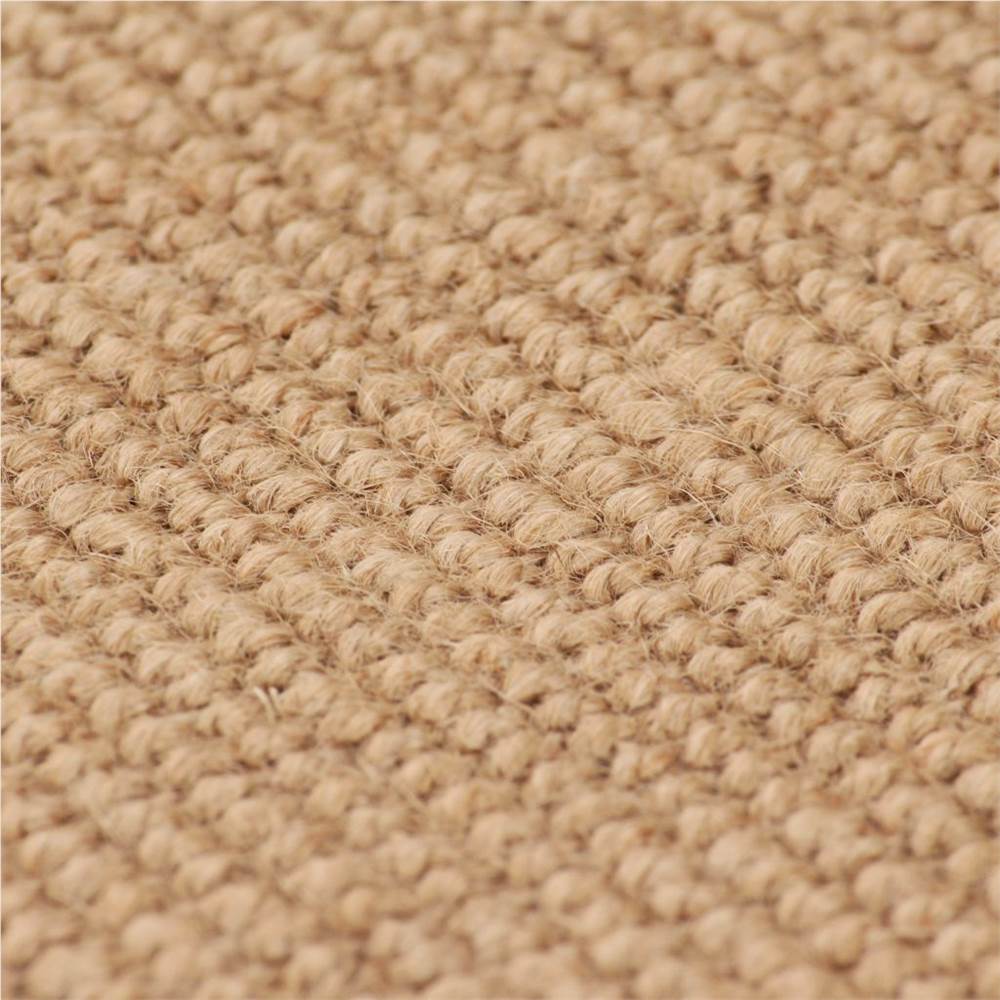 Area Rug Jute with Latex Backing 160x230 cm Natural