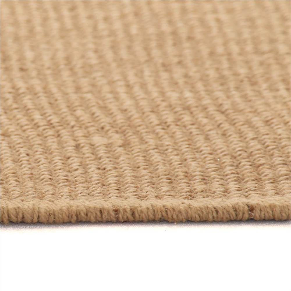 Area Rug Jute with Latex Backing 160x230 cm Natural