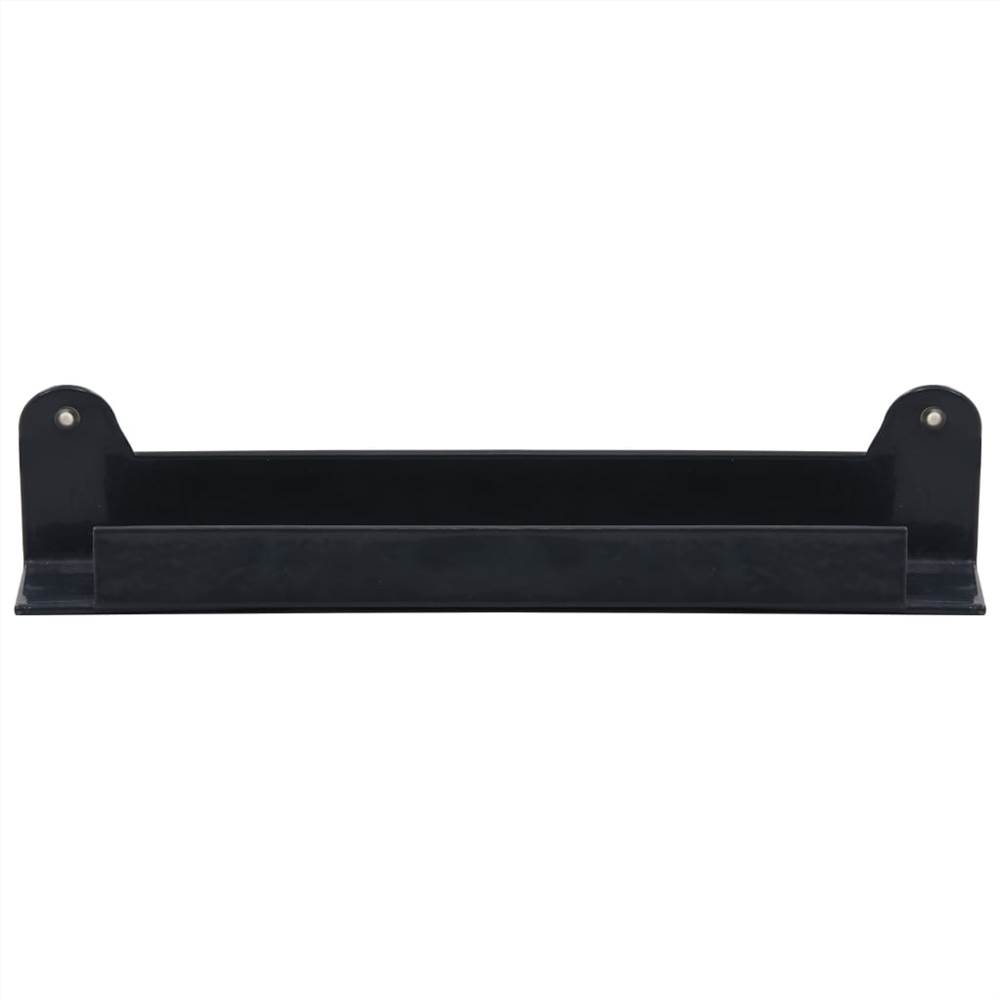 Gate Stop Angle Strike Plate Anthracite 310x40x37 mm