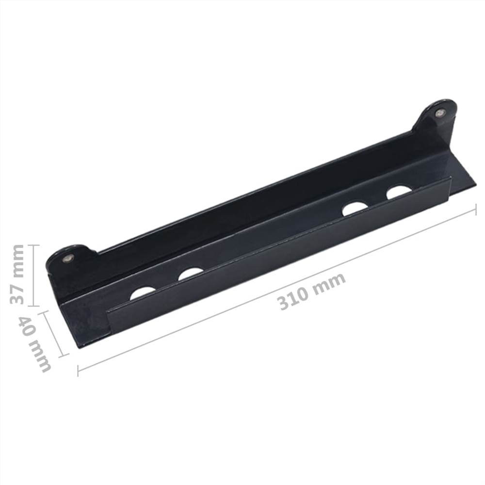 Gate Stop Angle Strike Plate Anthracite 310x40x37 mm